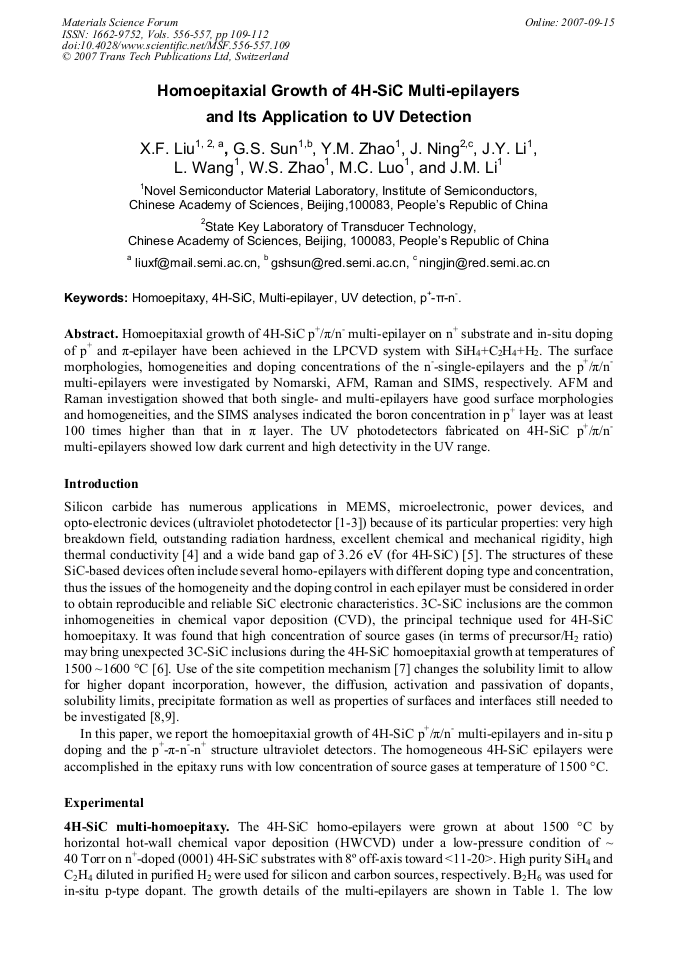 Homoepitaxial Growth of 4H-SiC Multi-Epilayers and its Application to ...