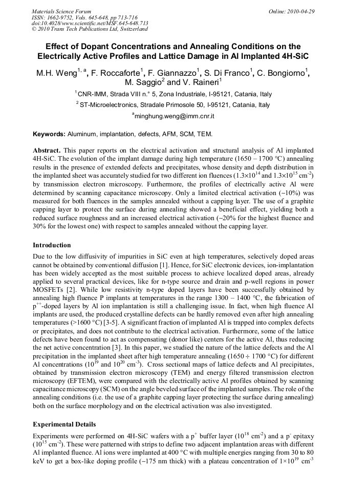 Effect of Dopant Concentrations and Annealing Conditions on the ...