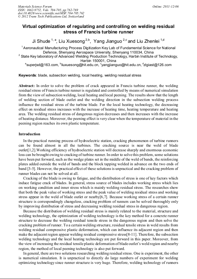 Virtual Optimization of Regulating and Controlling on Welding Residual ...