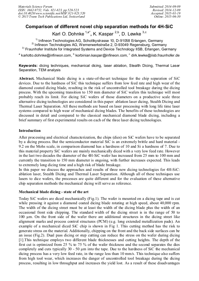 Comparison of Different Novel Chip Separation Methods for 4H-SiC ...