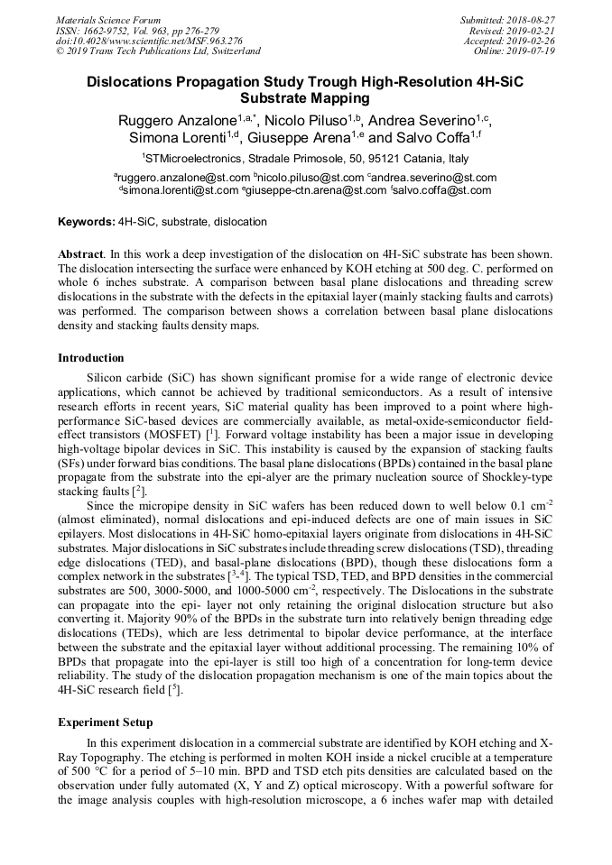 Dislocations Propagation Study Trough High-Resolution 4H-SiC Substrate ...