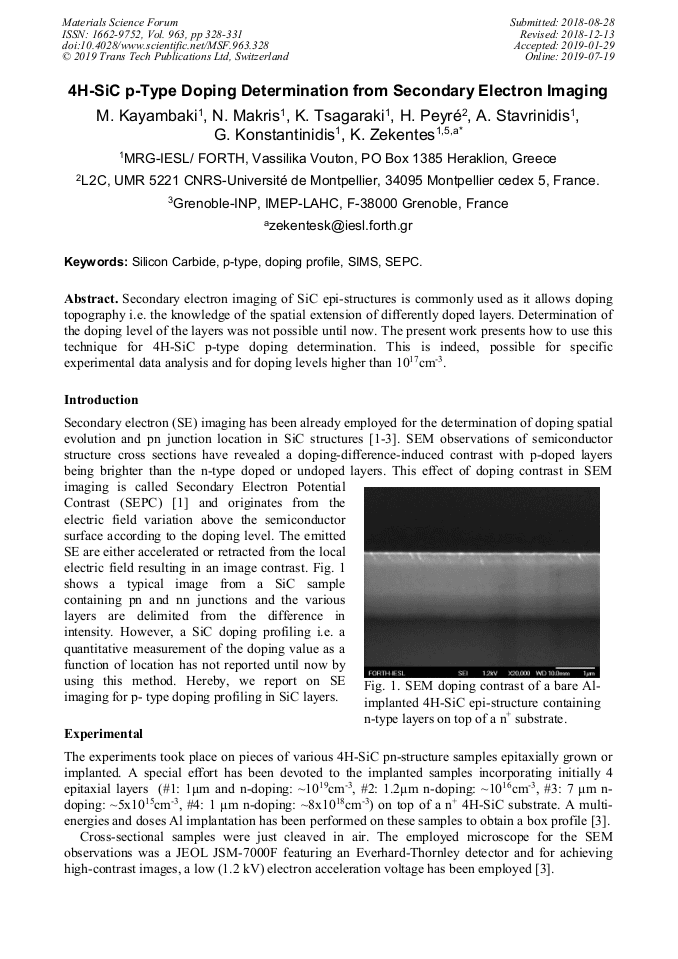 4H-SiC p-Type Doping Determination from Secondary Electrons Imaging ...