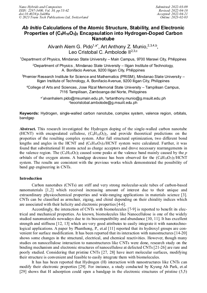 Ab Initio Calculations of the Atomic Structure, Stability, and ...