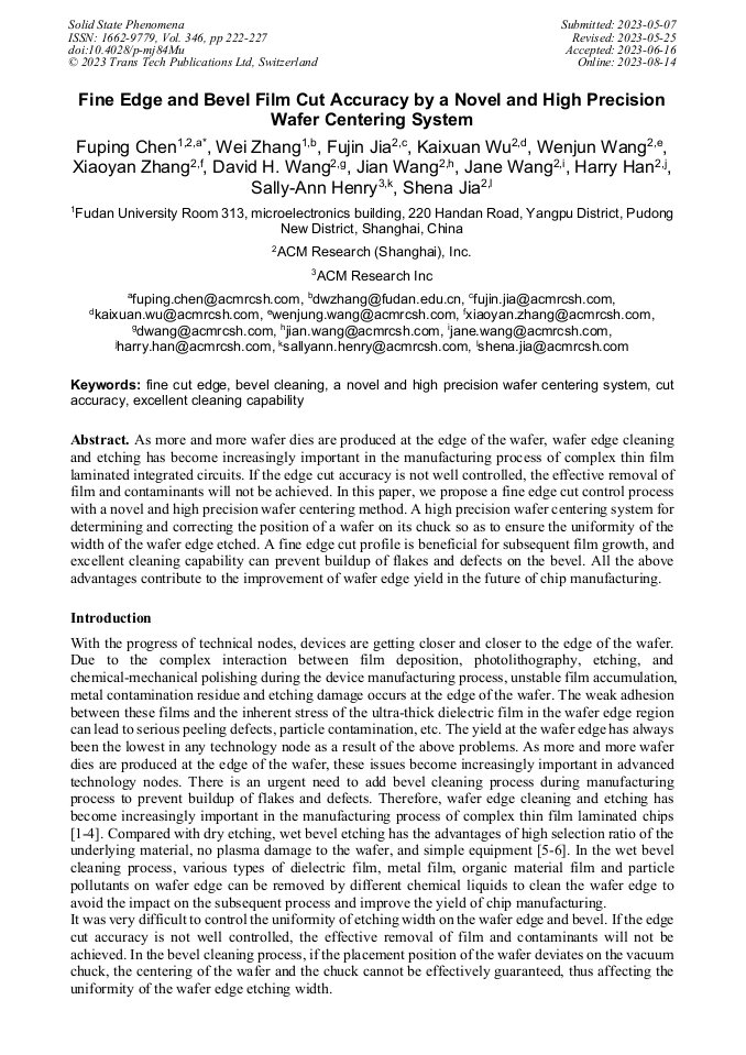 Fine Edge and Bevel Film Cut Accuracy by a Novel and High Precision ...