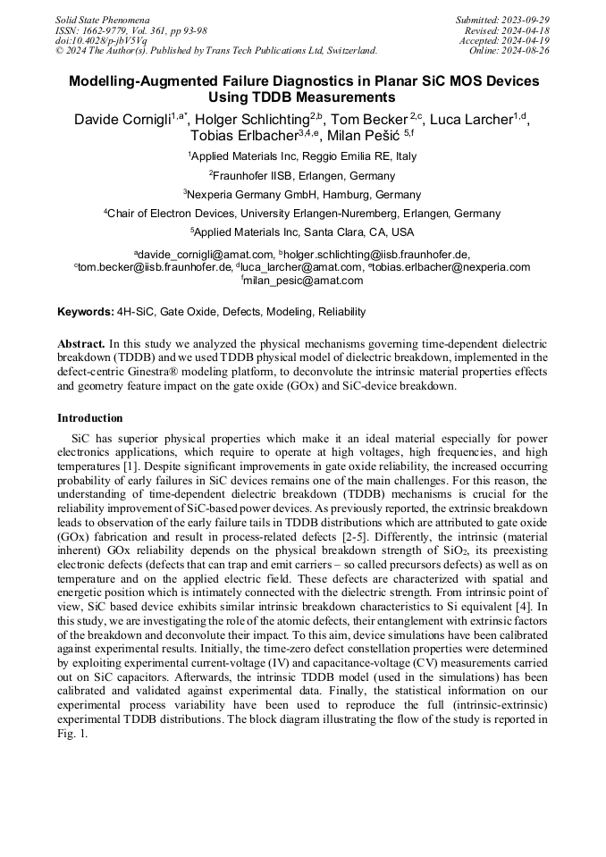 Modelling-Augmented Failure Diagnostics in Planar SiC MOS Devices Using ...