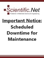 Important Notice: Scheduled Downtime for Maintenance | Scientific.Net